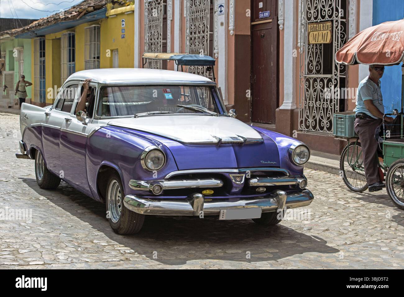 Classic cars in Trinidad Stock Photo - Alamy