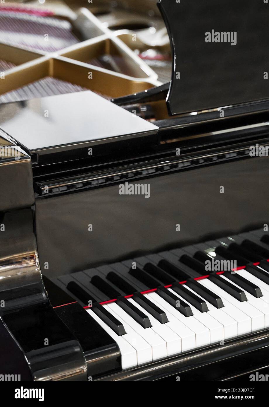 Close-up view of royal grand piano keys Stock Photo - Alamy