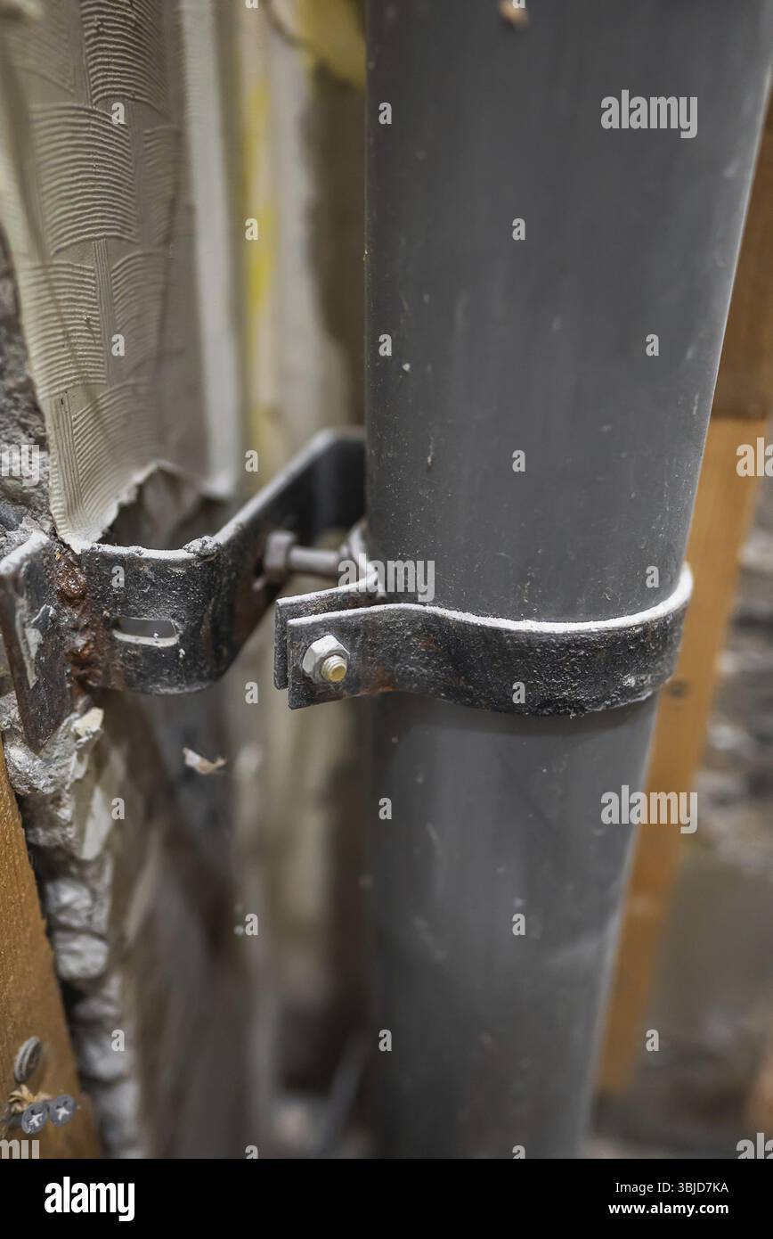 Old sewer stack in an apartment building Stock Photo - Alamy