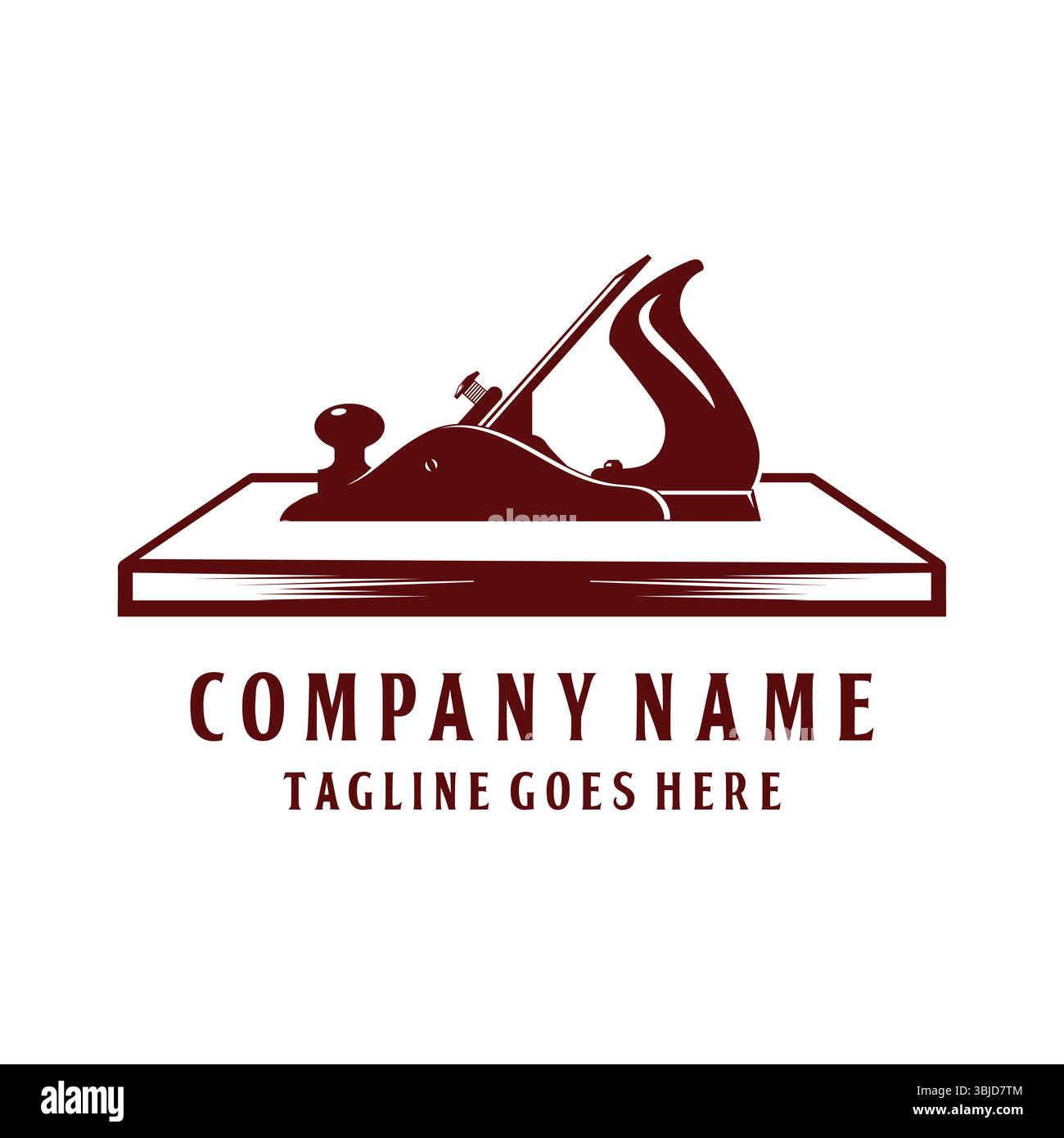 Wooden Board with Fore Plane or Jack Plane Silhouette for Classic ...