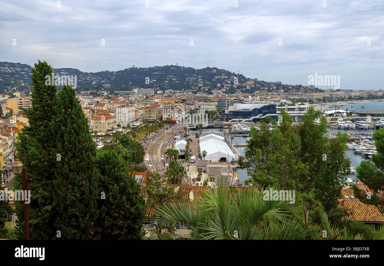 Aerial view of the city of Cannes in France Stock Photo - Alamy