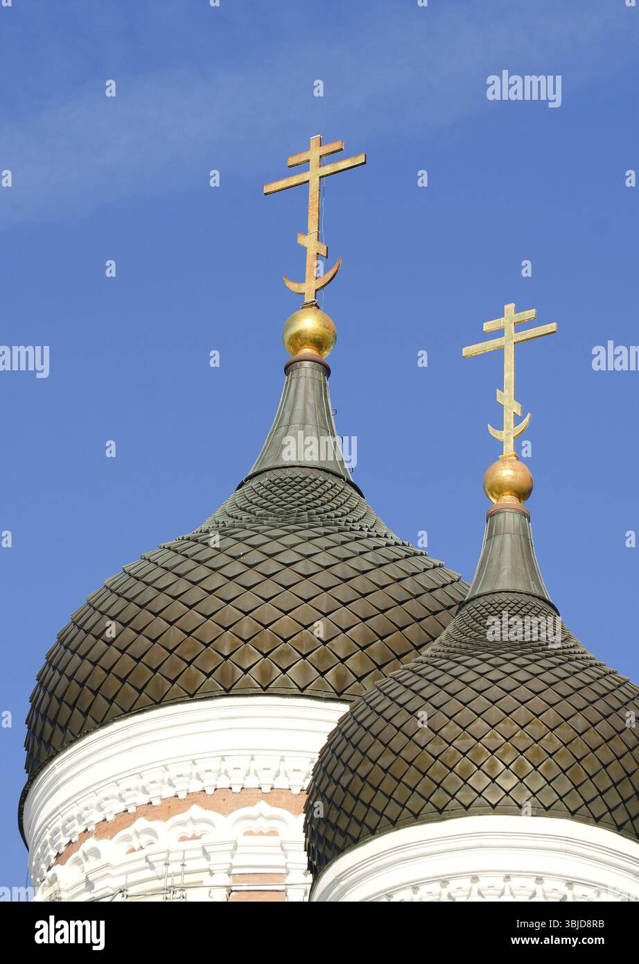 Two domes of the Orthodox Church Stock Photo - Alamy