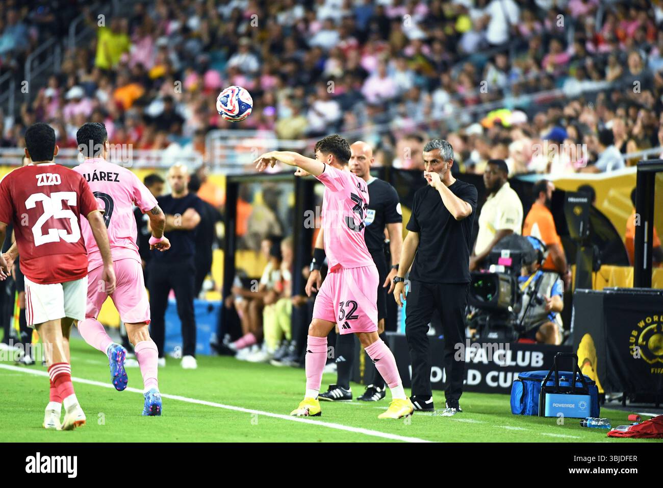 Miami, USA. 14th June, 2025. Inter Miami defender Noah Allen (32 ...