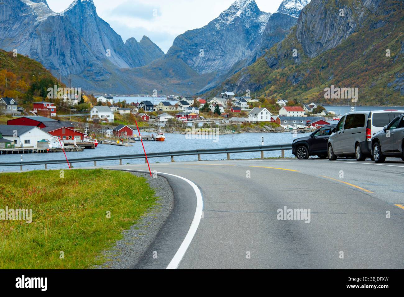 European Route E10 in Lofoten - Norway Stock Photo - Alamy