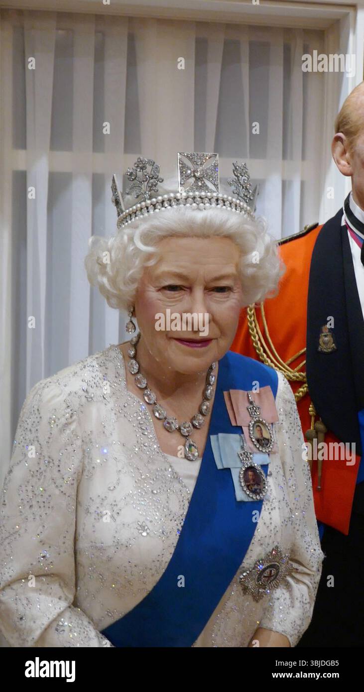London, England 1st June 2025 Queen Elizabeth II, The Queen Wax Figure ...