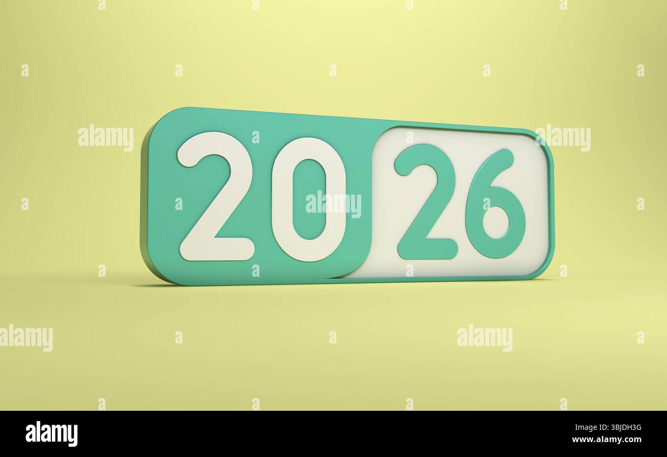 Creative 2026 typography design hi-res stock photography and images - Alamy