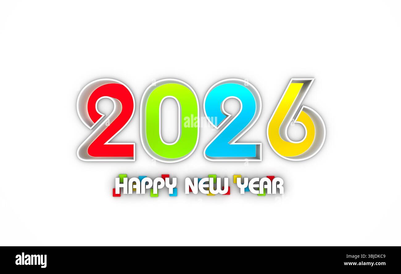 Creative 2026 number design hi-res stock photography and images - Alamy