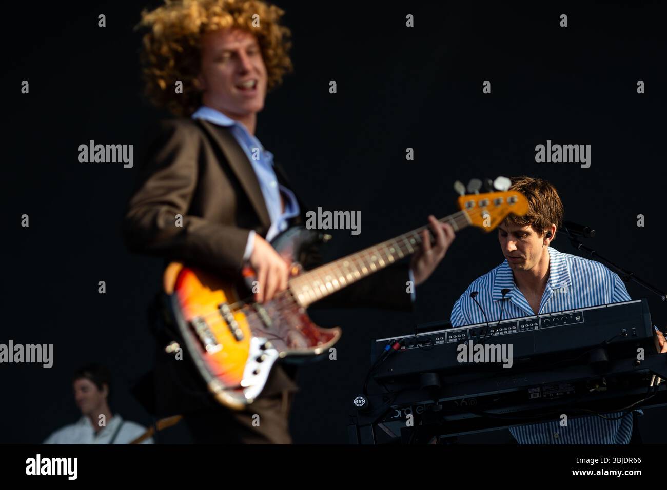 Noah Hill and louie swain from the Australian band, Parcels, are seen ...