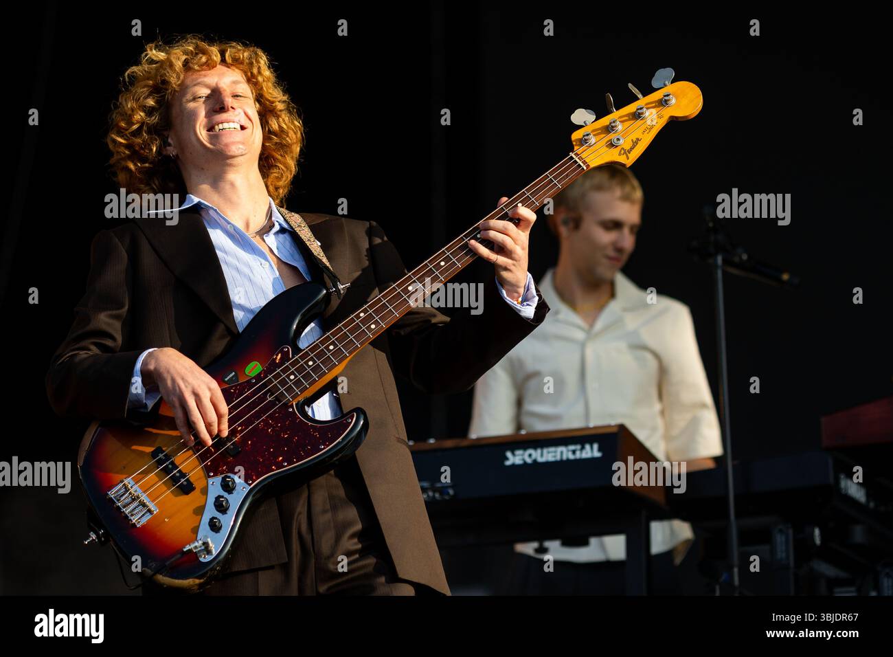 Noah Hill and louie swain from the Australian band, Parcels, are seen ...