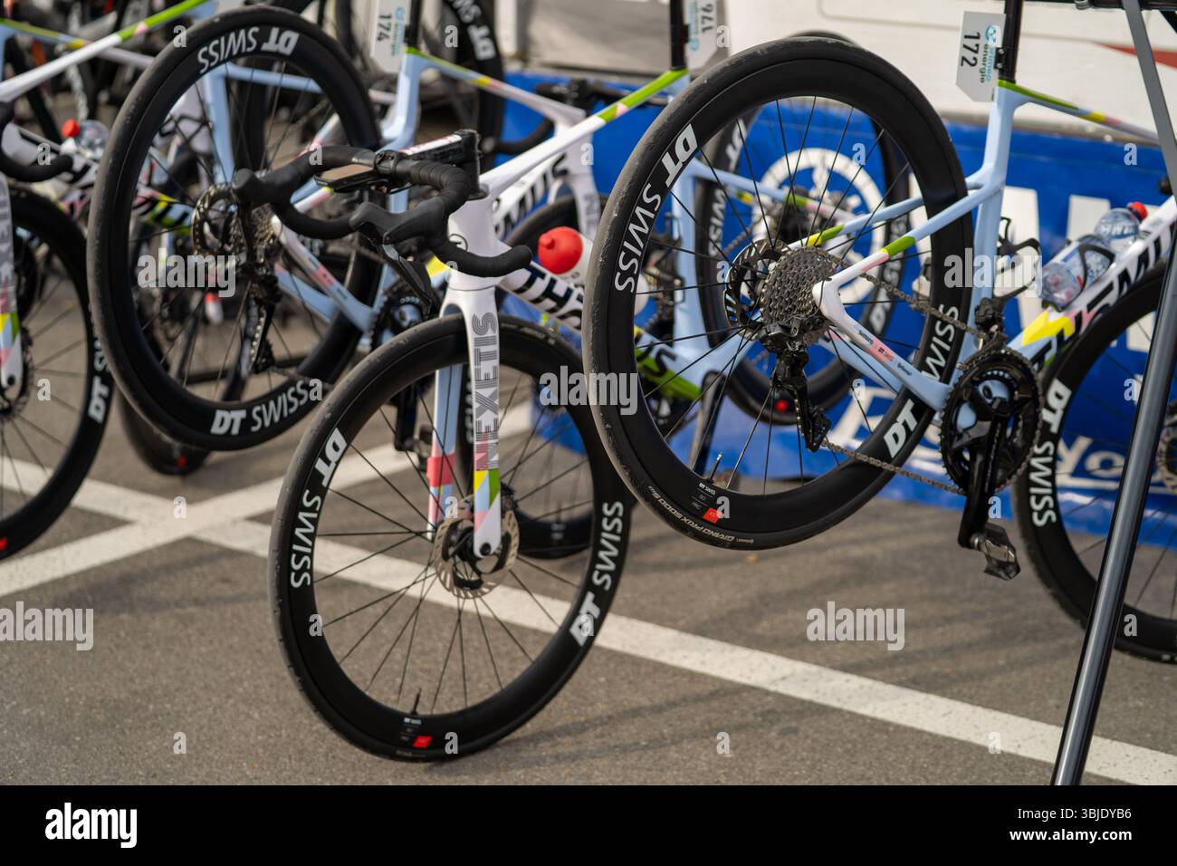 Küssnacht, Schweiz, June 15, 2025 Thömus Bike from NEXETIS (SUI) before Stage 4, Tour de Suisse ...