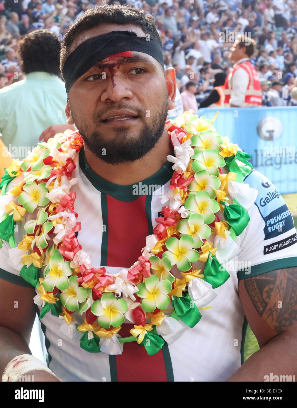 London, UK. 14th June, 2025. Solomone Kata of Leicester Tigers After ...