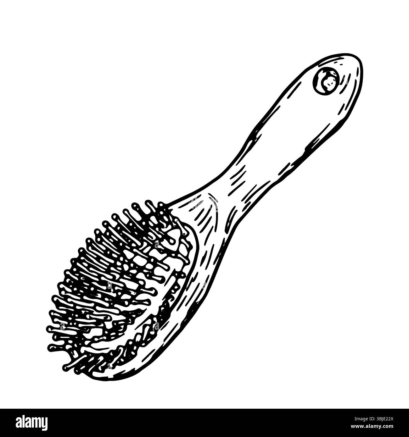 Woman brush massage Stock Vector Images - Alamy