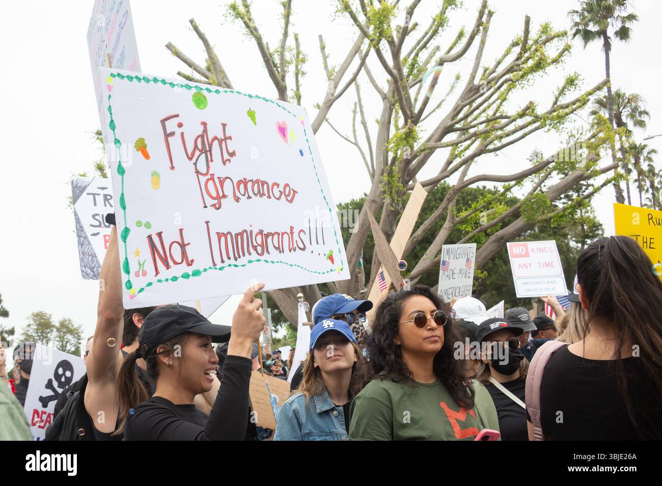 June 14, 2025 - No Kings peaceful protest demonstration and march in ...