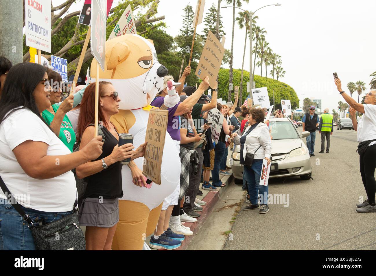 June 14, 2025 - No Kings peaceful protest demonstration and march in ...