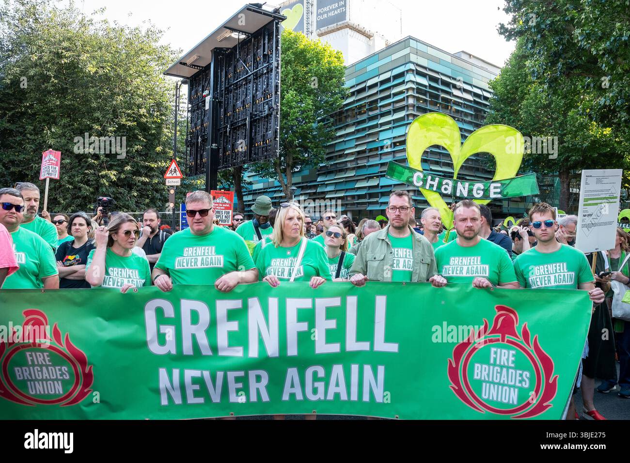 Notting Hill, London, UK. 14th June 2025. Grenfell Tower Fire 8th ...