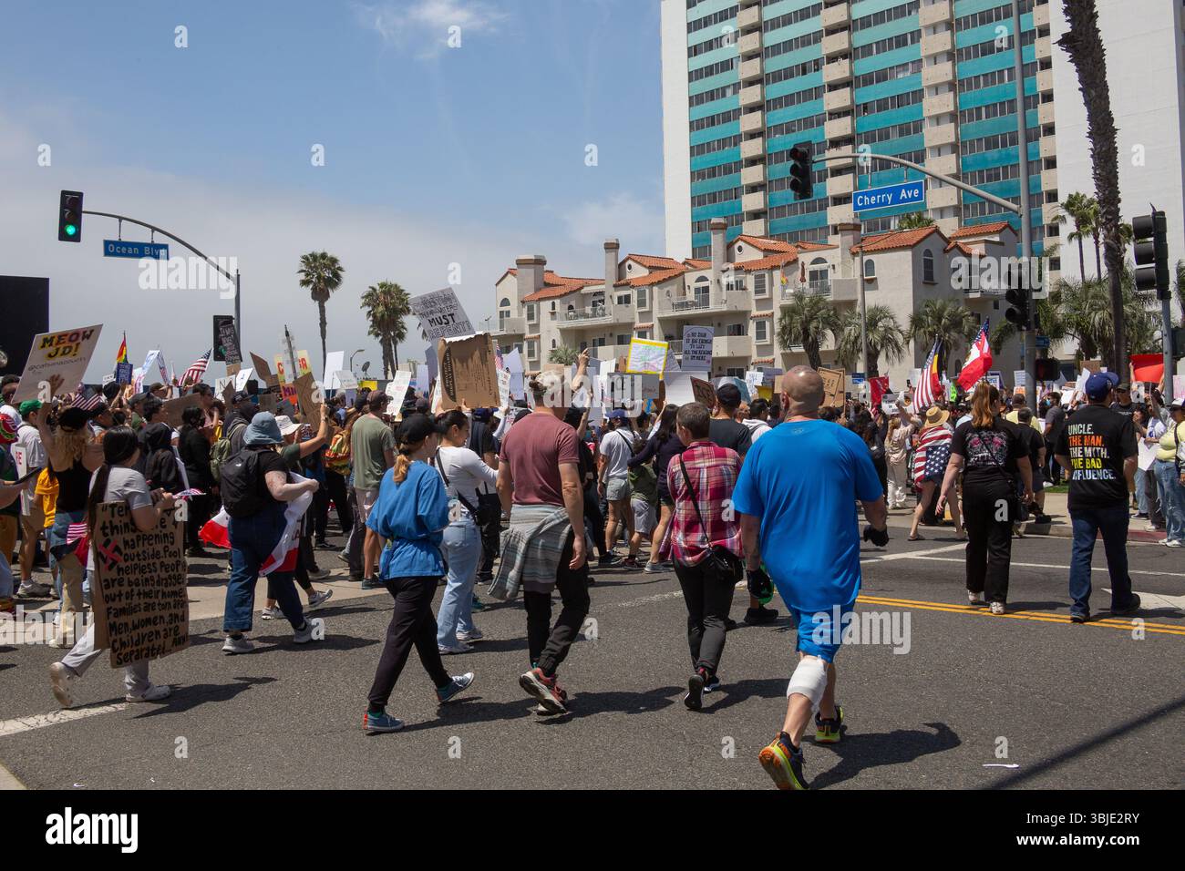 June 14, 2025 - No Kings peaceful protest demonstration and march in ...