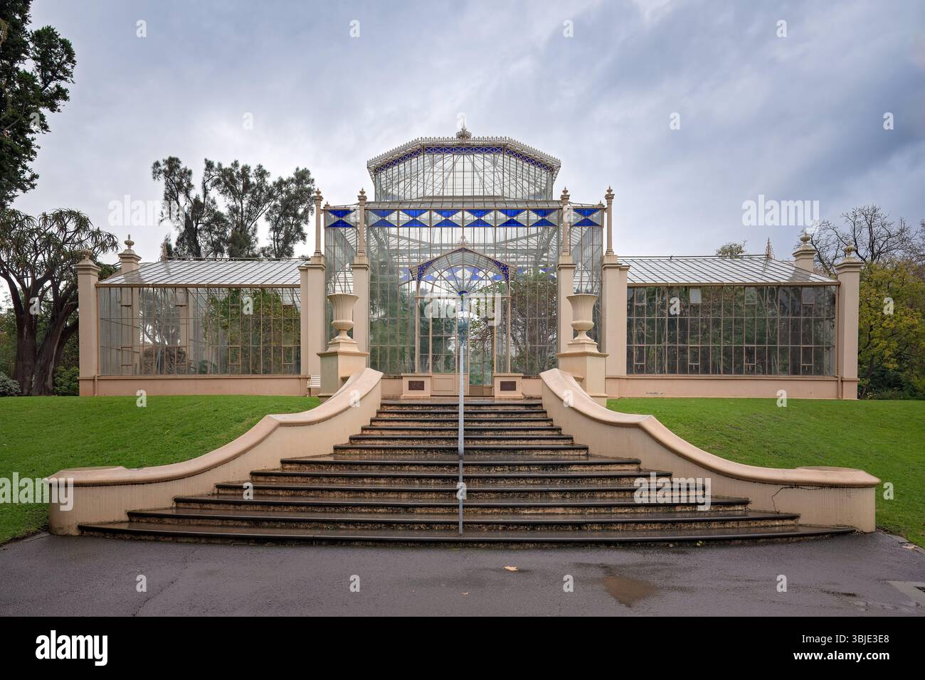 Adelaide, South Australia - June 2025: Palm house, Victorian era glass ...
