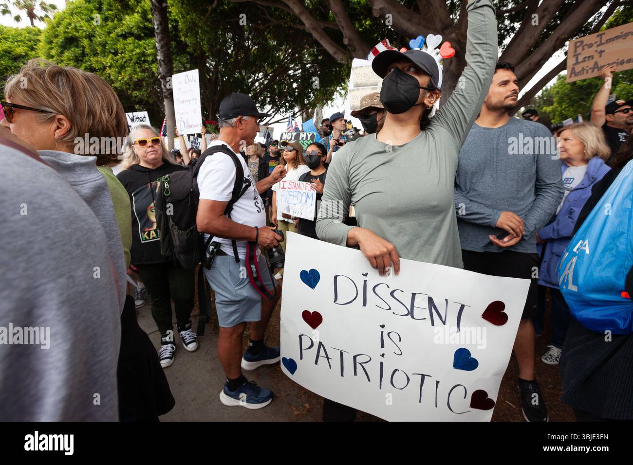 June 14, 2025 - No Kings peaceful protest demonstration and march in ...
