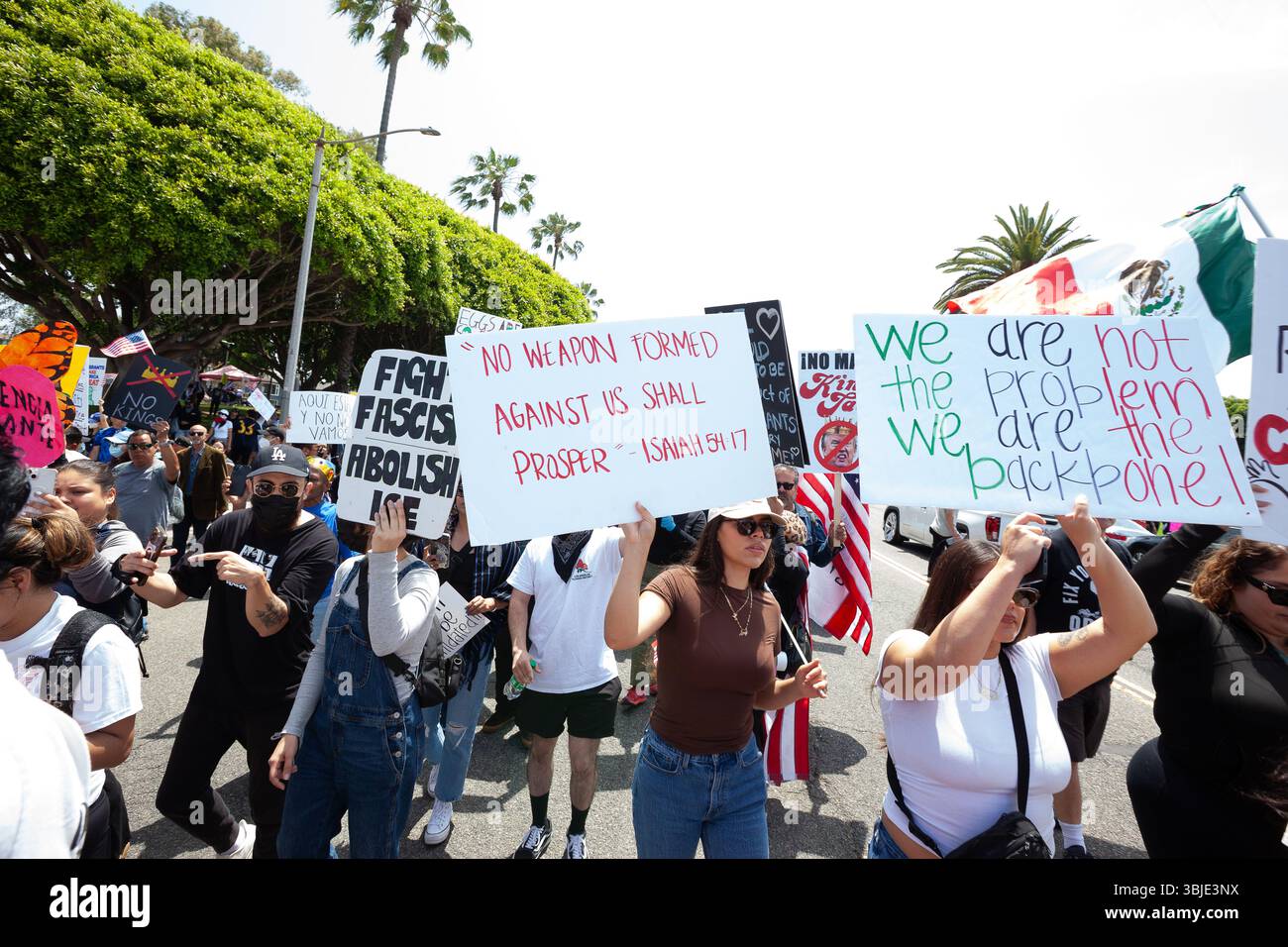 June 14, 2025 - No Kings peaceful protest demonstration and march in ...