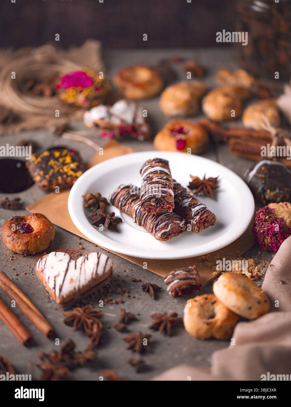 Petit four platter for parties and events, mixed baked treats, Western ...