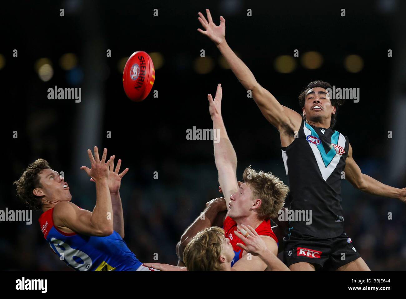 Adelaide, Australia. 15th June, 2025. Jake Melksham of the Demons ...