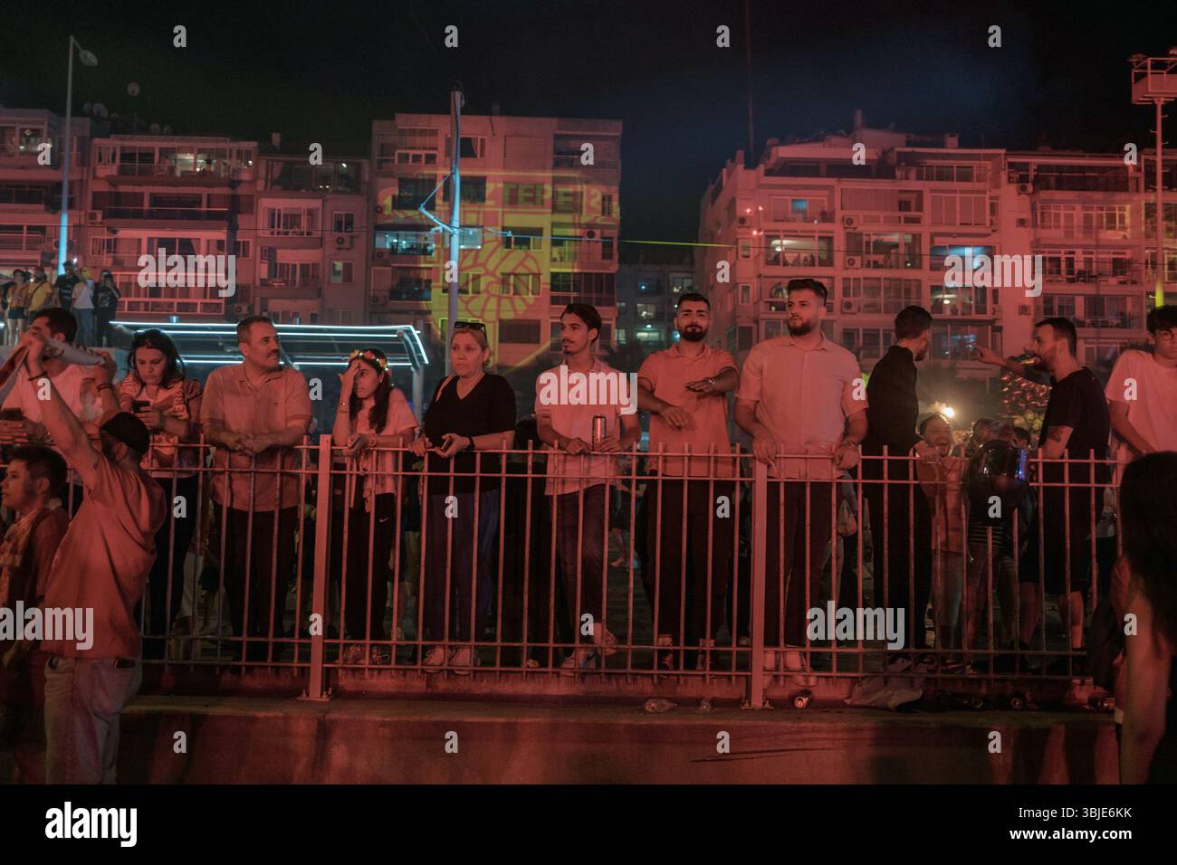 Izmir, Turkey. 14th June, 2025. Goztepe fans during the celebrations ...