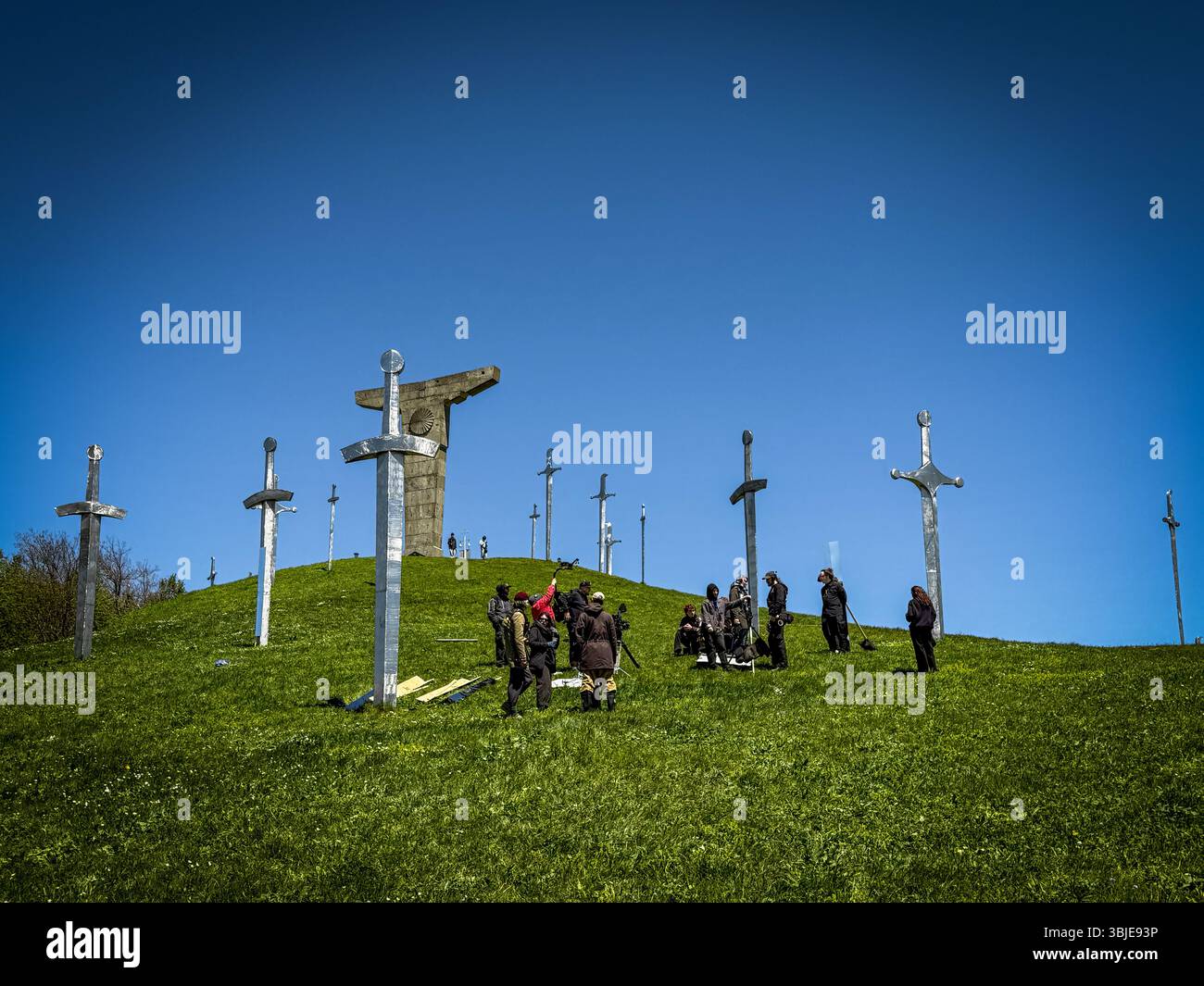 Giant swords didgori monument standing hi-res stock photography and ...