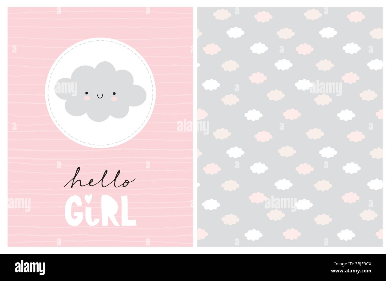 Girl in white striped Cut Out Stock Images & Pictures - Alamy