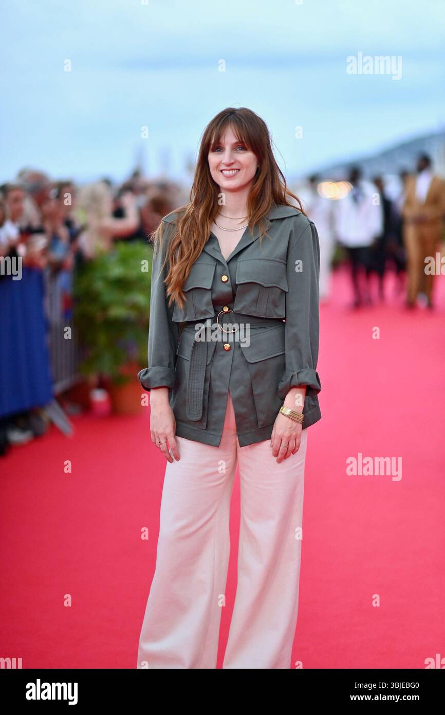 Cabourg, France. 14th June, 2025. Alison Wheeler attends the red carpet ...