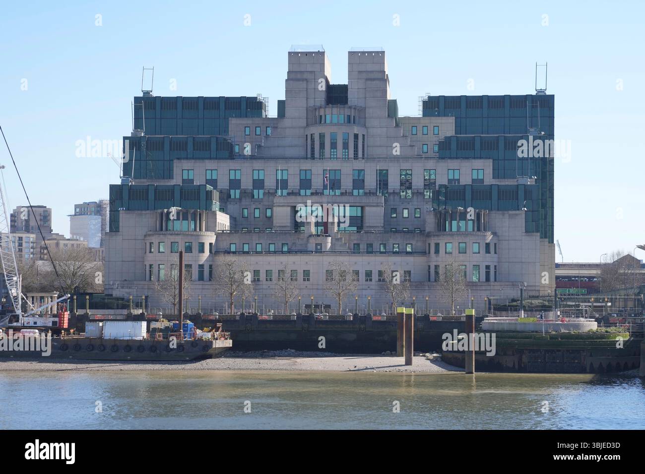 FILE - A general view of the headquarters of the Secret Intelligence ...