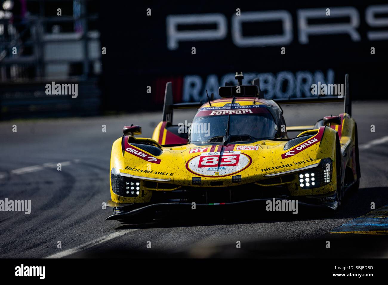 Le Mans, France. 15th June, 2025. 83 KUBICA Robert (pol), YE Yifei (chn), HANSON Philip (gbr ...