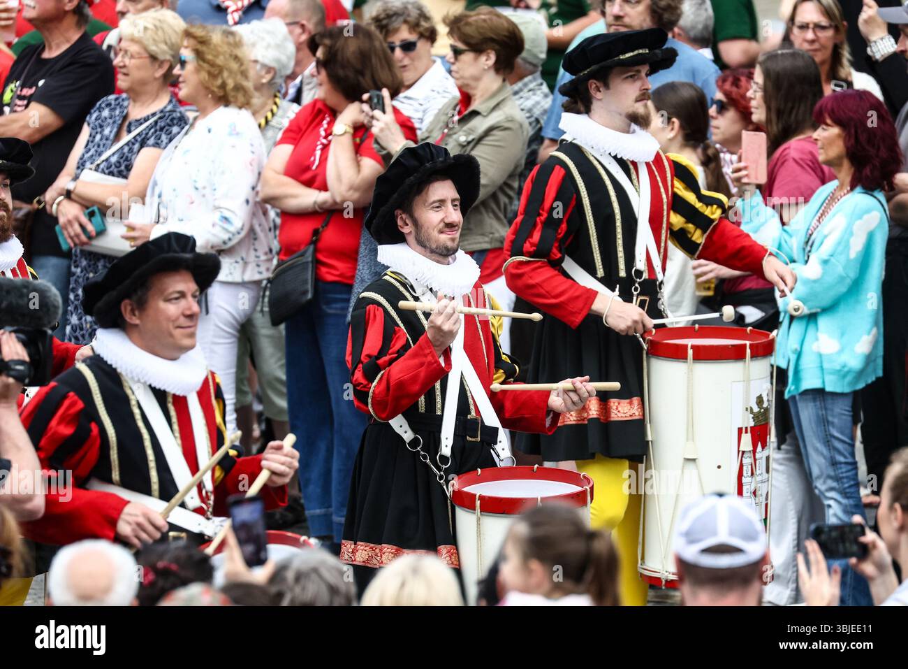 Mons, Belgium. 15th June, 2025. the Ducasse - Doudou folkloric festival ...