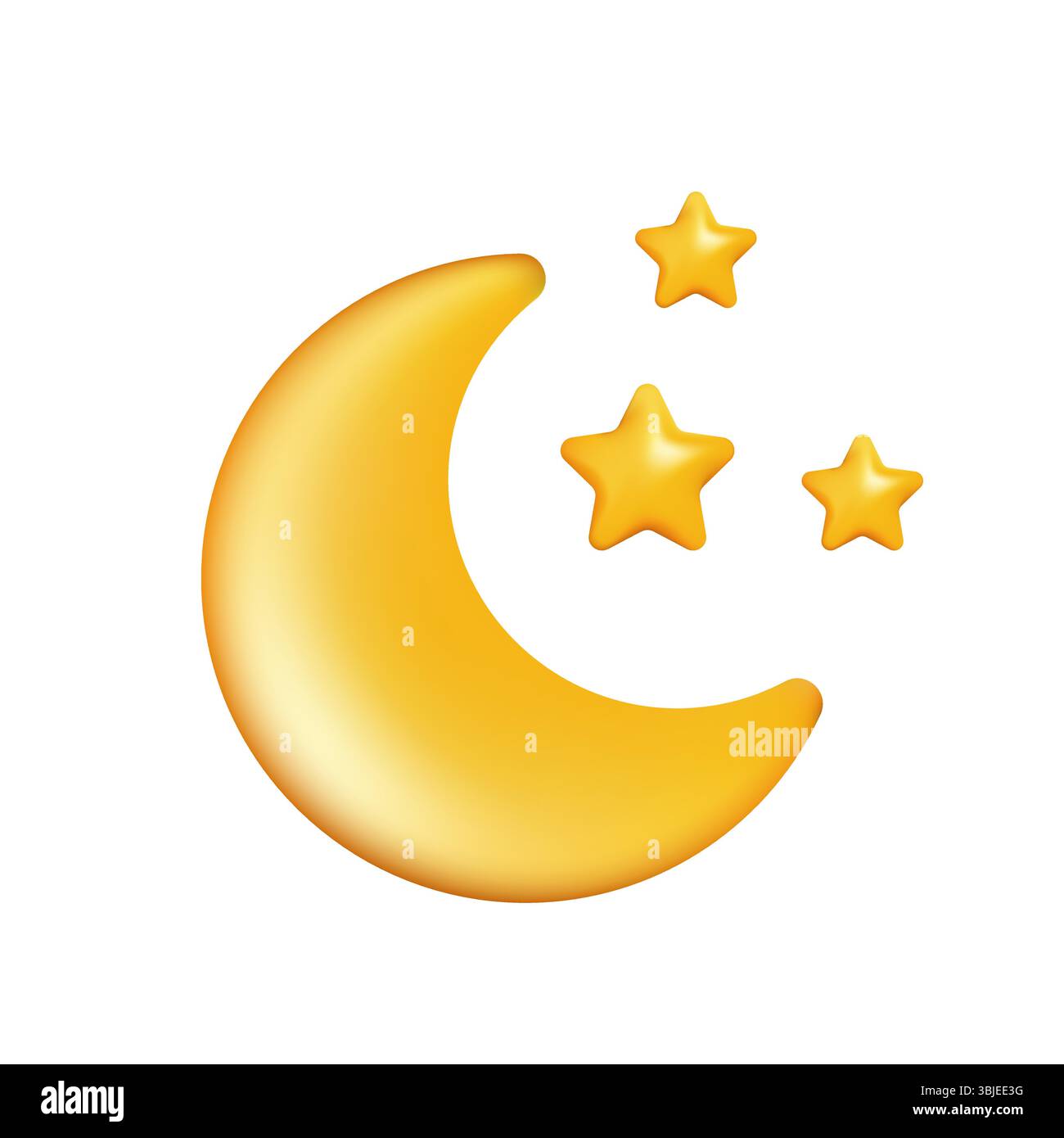 Golden stars in night Cut Out Stock Images & Pictures - Alamy