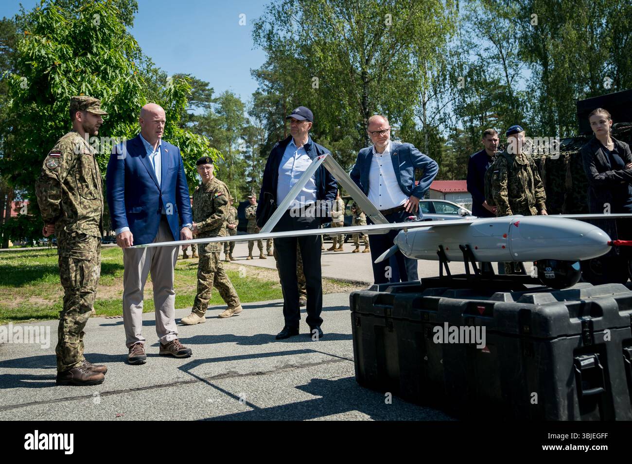 ADAZI, Latvia. 15th June, 2025. Matthew Whitaker, US Ambassador to NATO ...