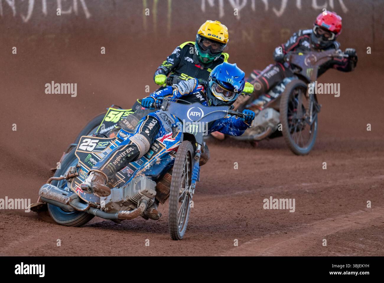 Jack Holder of Australia (blue) leads Martin Vaculik of Slovakia ...