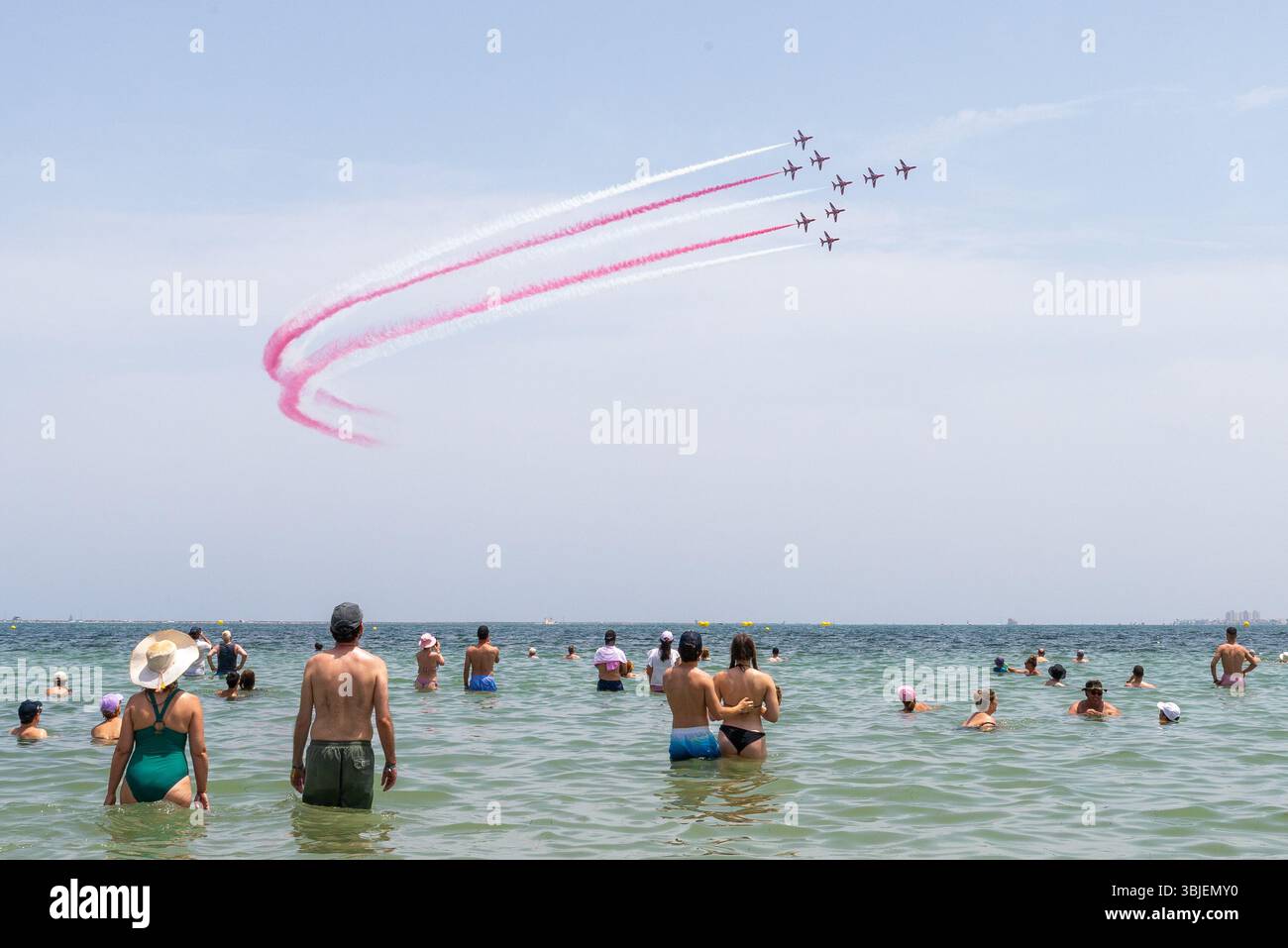 Santiago de La Ribera, San Javier, Spain. 15th Jun, 2025. The aerobatic ...