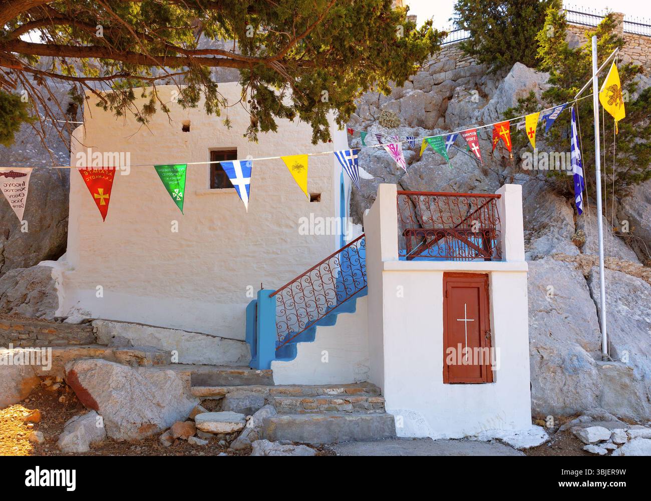 Greek orthodox chapel flags hi-res stock photography and images - Alamy