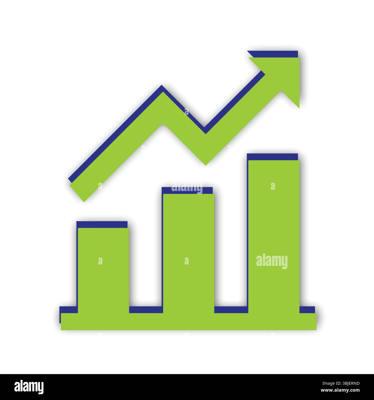 Growing Business Concept Illustration – Growth Icon with Graph, Arrow ...