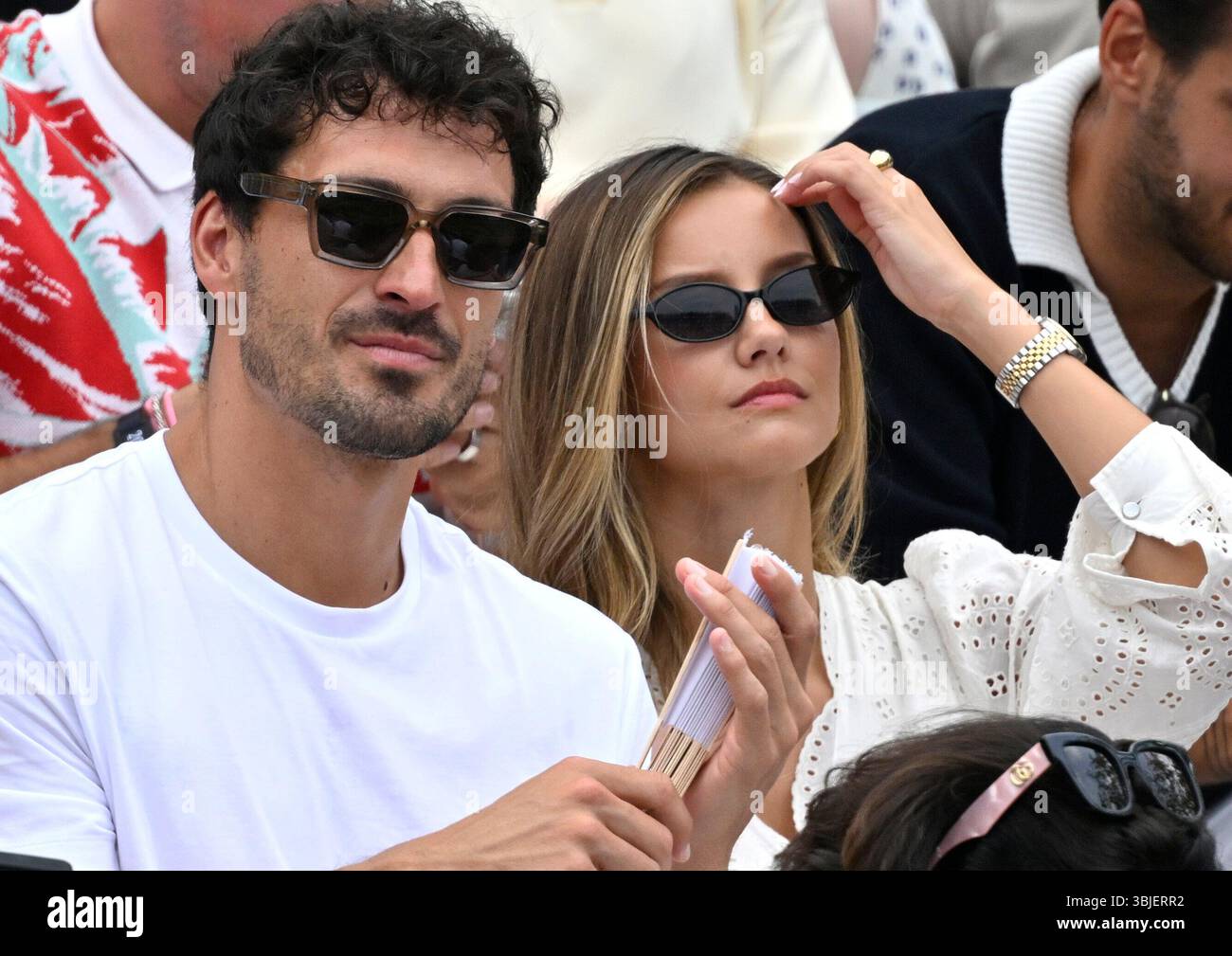 Stuttgart, Germany. 15th June, 2025. auf der Tribuene Mats Hummels mit ...