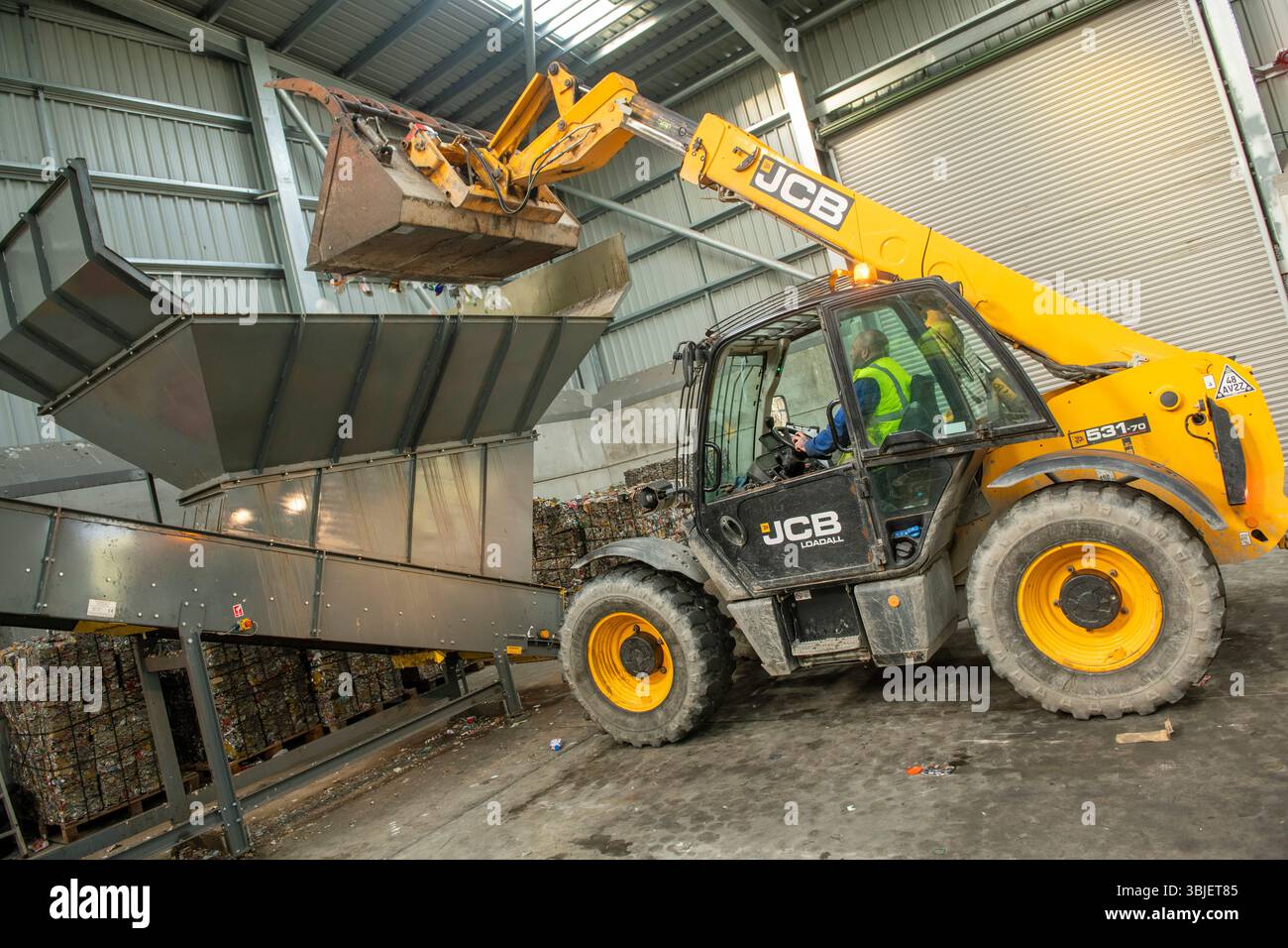 Recycling at Shetland’s Gremista Waste Management Facility with ...