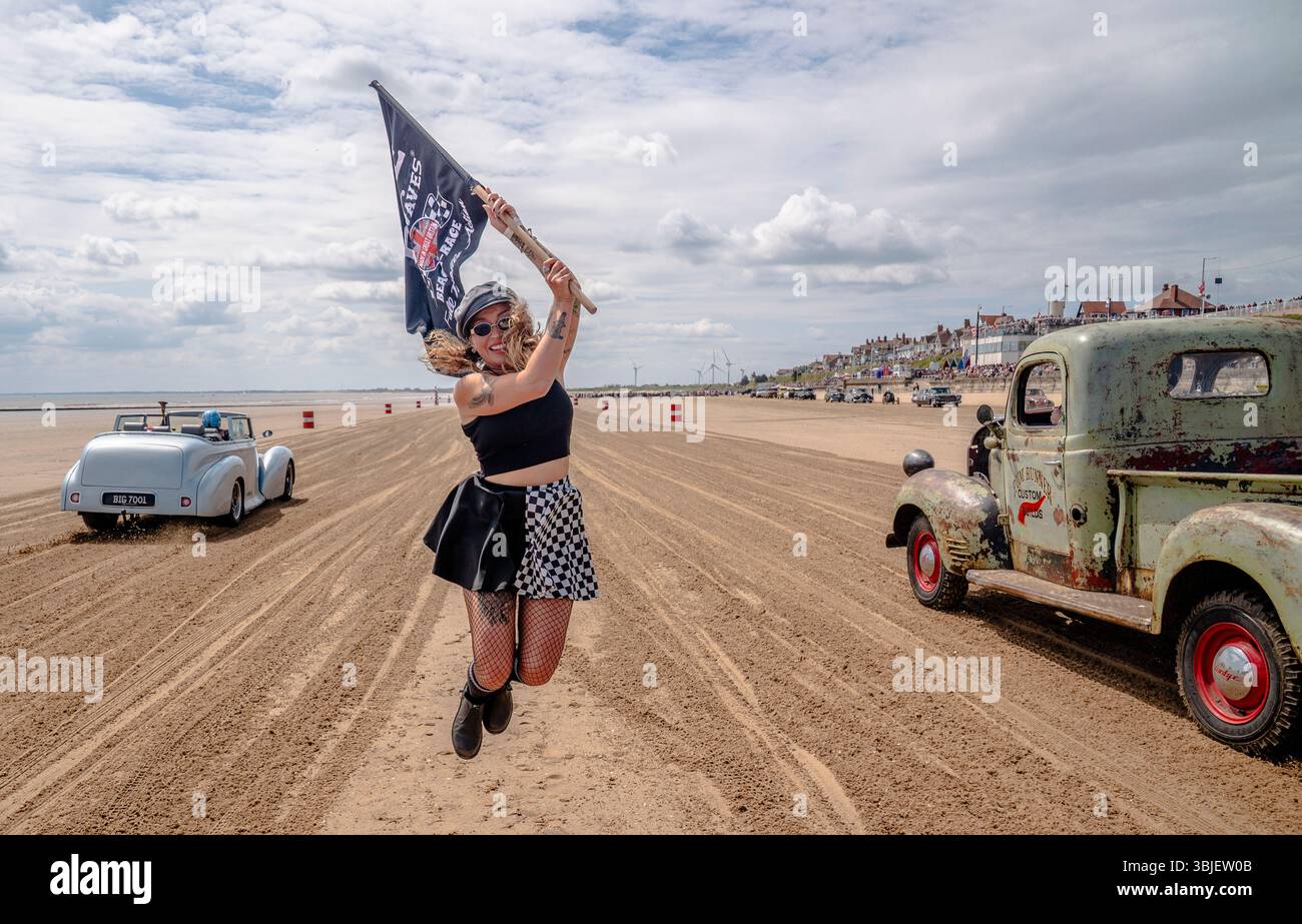 A race gets underway during Race The Waves 2025 on Bridlington's South ...