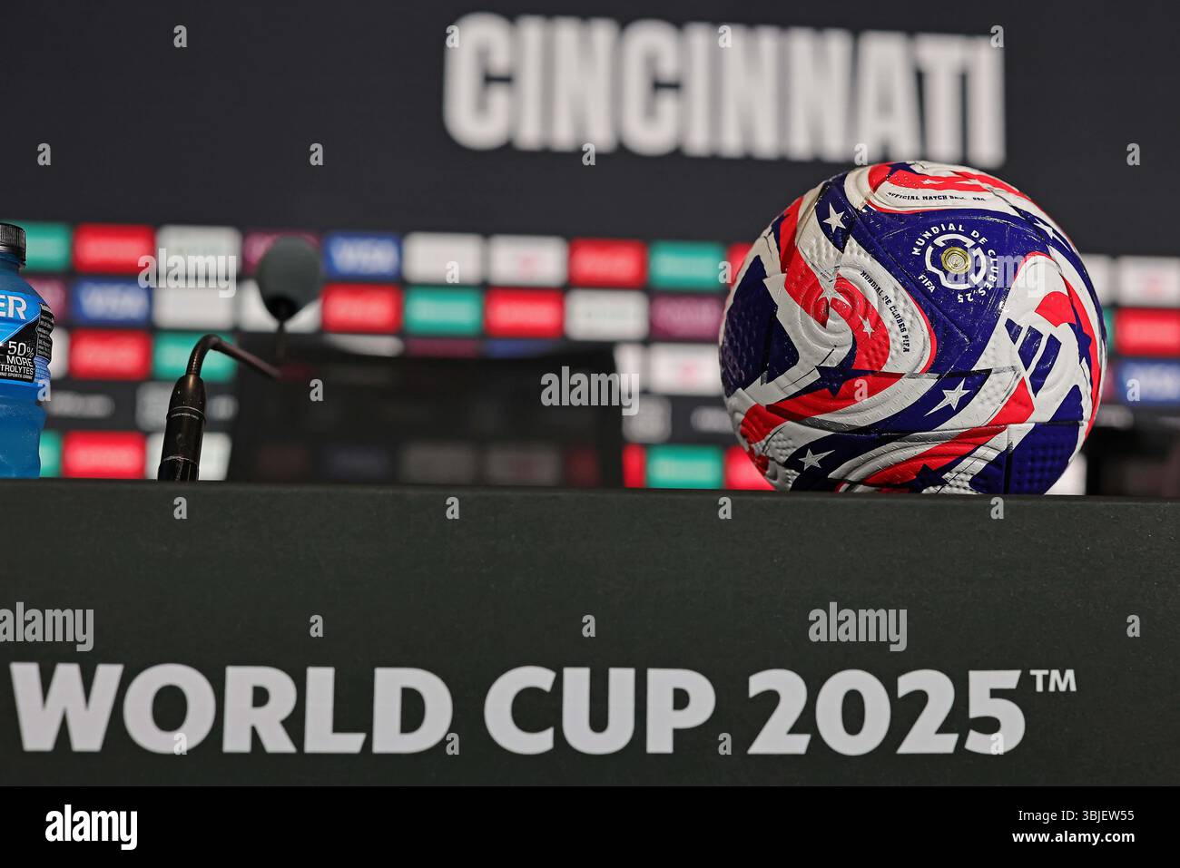 Cincinnati, United States, 14th Jun, 2025. The official match ball of ...