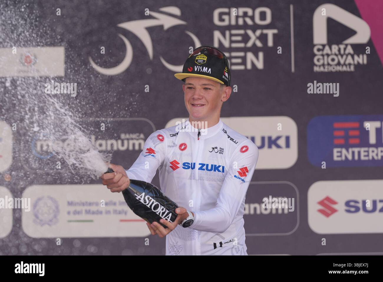 Lorenzo Finn - Team RedBull during the stage 1 of the Giro Next Gen 2025, Rho – Rho (Mi), 11 km ...