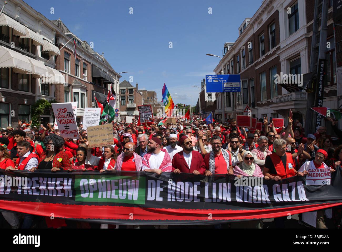 THE HAGUE,NETHERLANDS - JUNE 15: Tens of thousands protesters marcherd ...