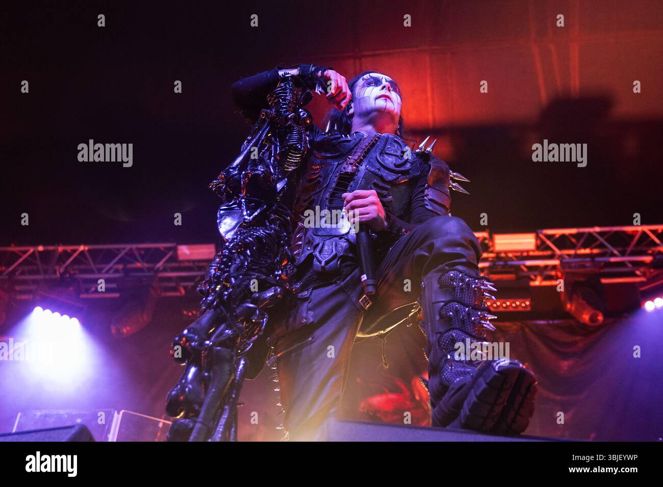 Leicestershire, UK. Saturday June 14, 2025. Dani Filth from extreme ...