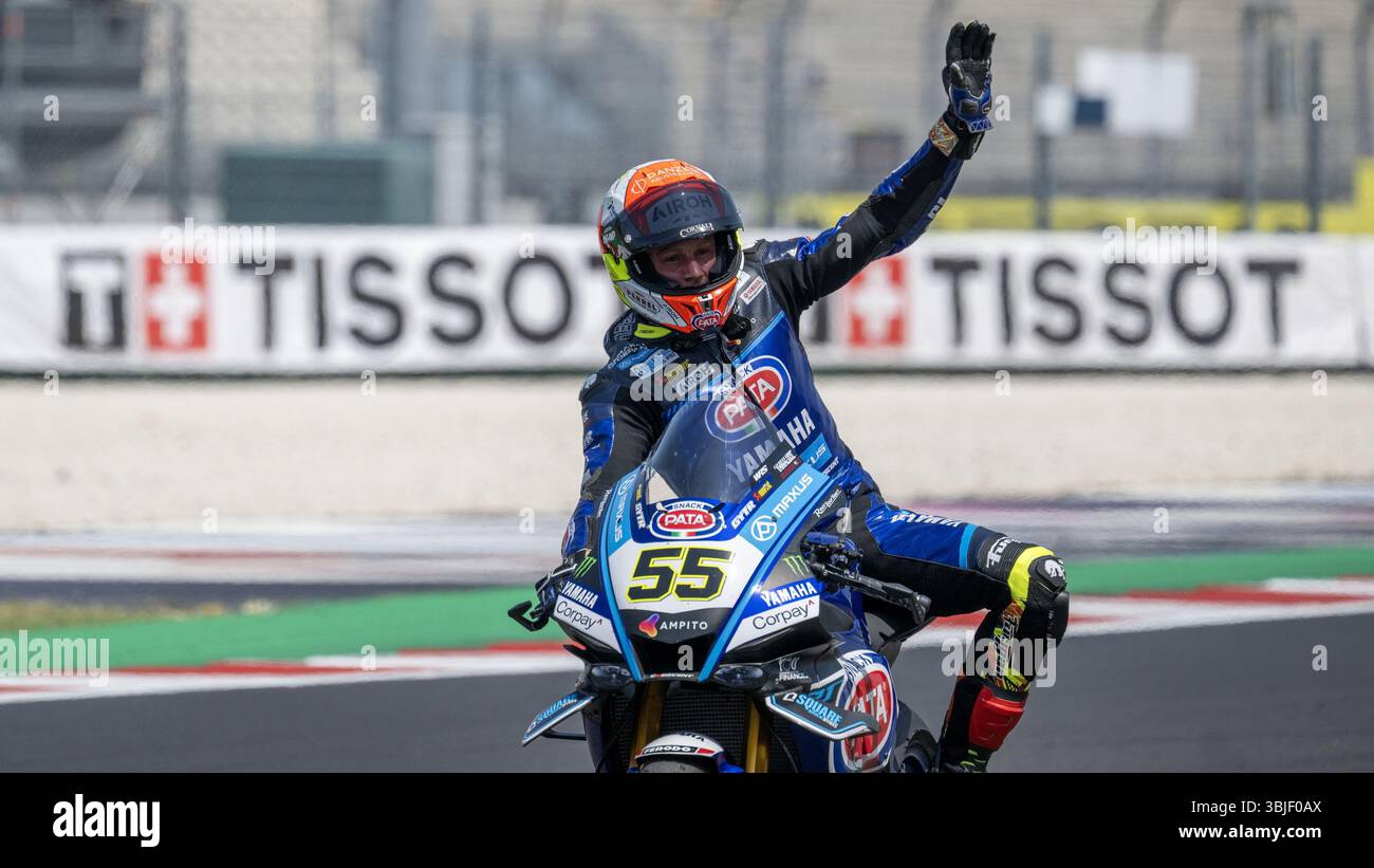 N°55 Andrea Locatelli ITA Yamaha YZF R1- Pata Maxus Yamaha during ...