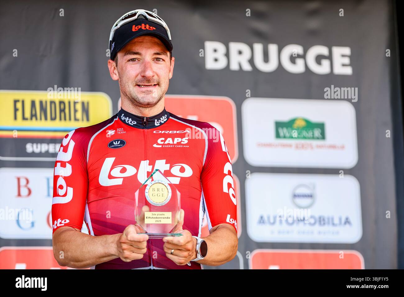 Brugge, Belgium. 15th June, 2025. Italian Attilio Viviani of Lotto ...