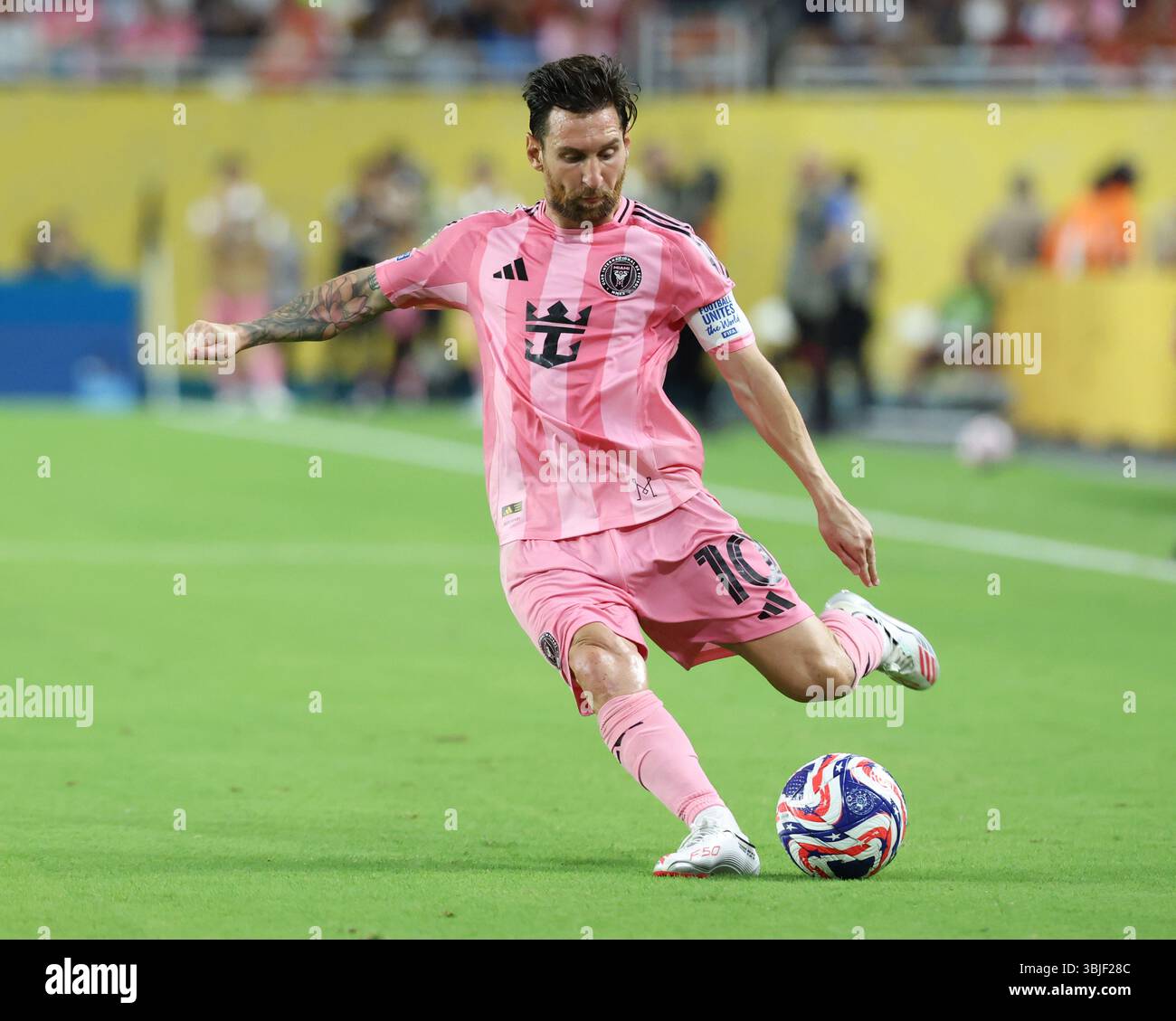 Miami Gardens, USA. 14th June, 2025. Inter Miami forward Lionel Messi ...