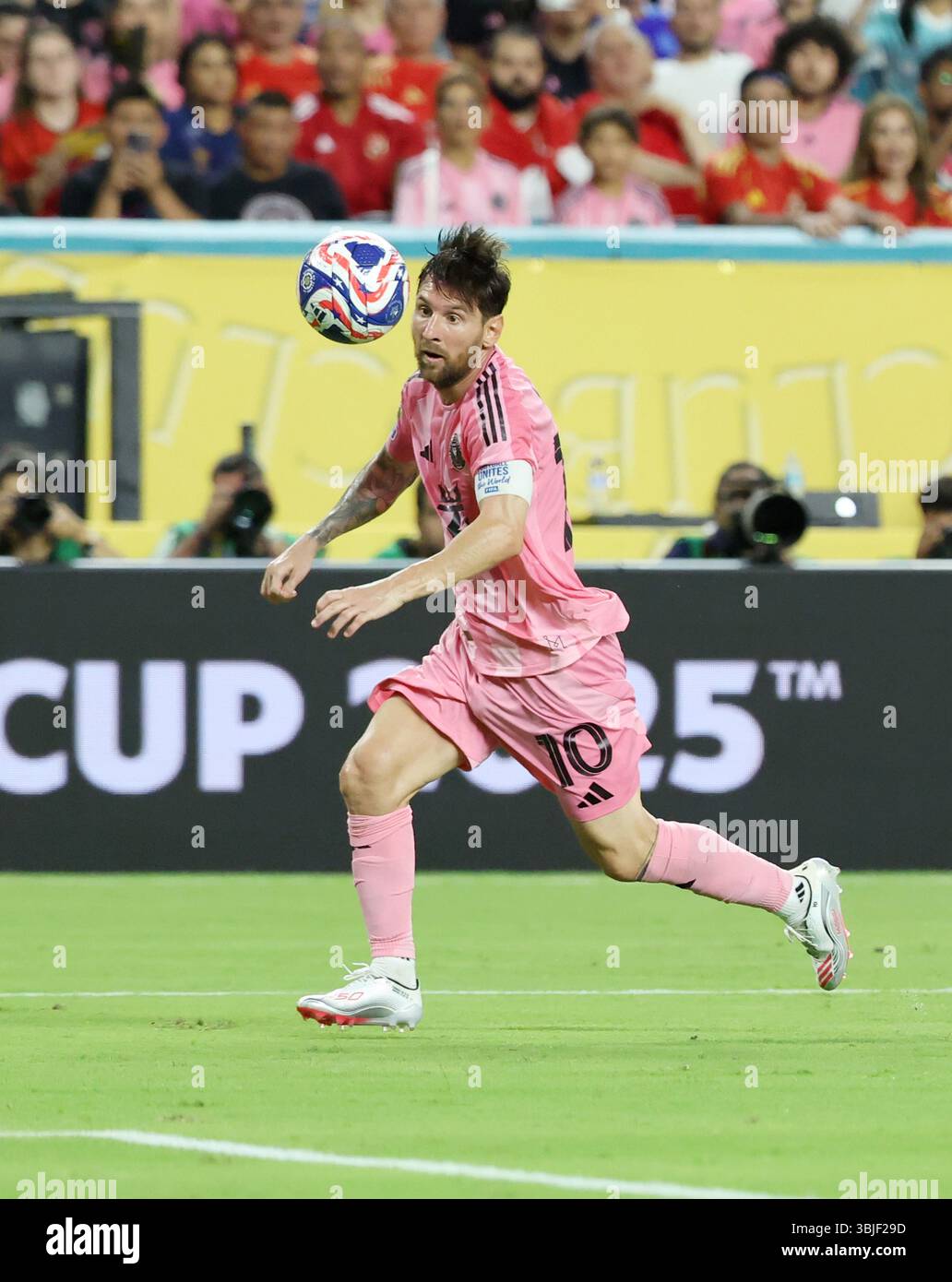 Miami Gardens, USA. 14th June, 2025. Inter Miami forward Lionel Messi ...