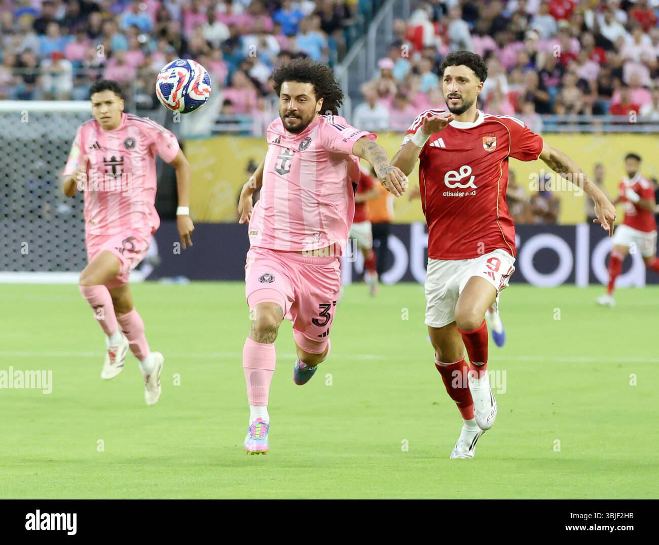 Inter Miami defender Maximiliano Falcón (37) defends the ball against ...